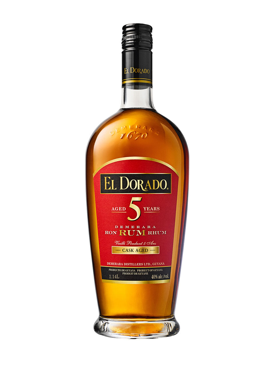 El Dorado Demerara 5 Year Old Rum 1.14L – Woodman Wines & Spirits Inc